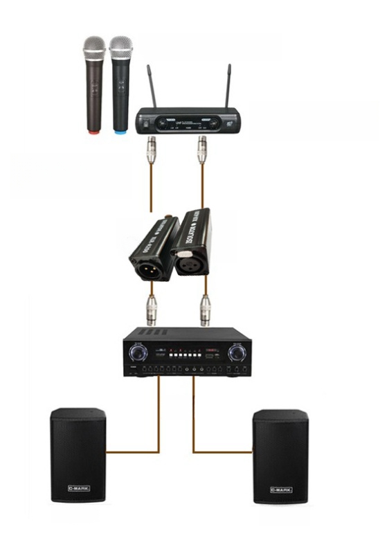 Noise-Free Sound Audio Isolator for Common Ground Interference Elimination