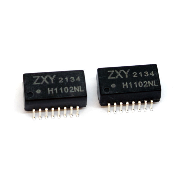 100 / 1000 BASE-T Single Port Low Profile Ethernet Lan Transformer ...